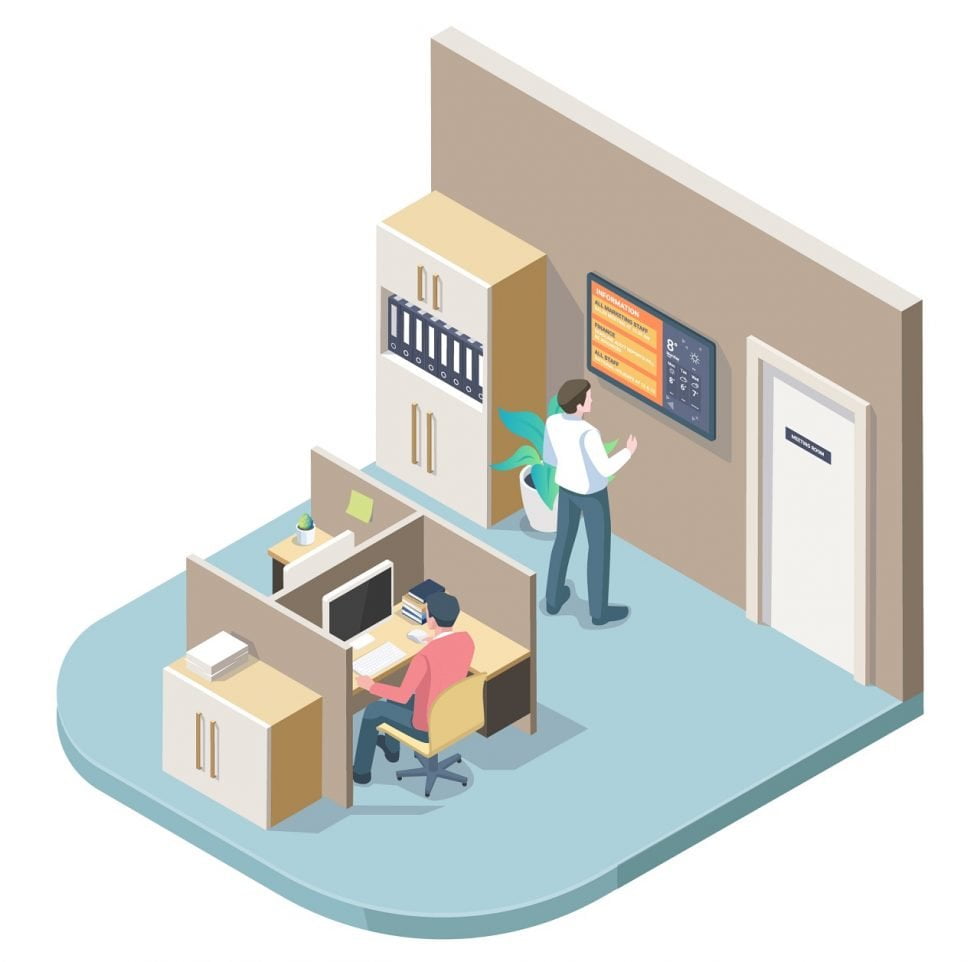 Digital Signage for Workplace Communication • SignageTube